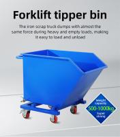 China Tipper Metal Self Tipping Bins Dumper For Factory Workshop Waste for sale
