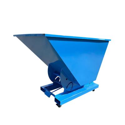 China Rugged Self Dumping Scrap Metal Hopper Steel Tipping Bin for sale
