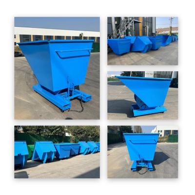 China Extra Heavy Duty Self Dumping Hoppers Dumpster Waste Treatment Customized for sale