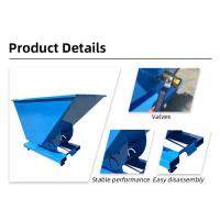 China 4ft Wide Self Dumping Hopper Forklift Bin Waste Management Hopper OEM for sale