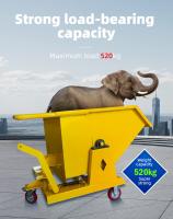 China Waste Treatment Self Dumping Hopper Heavy Duty Metal Forklift Dumping Bin for sale