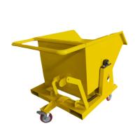 China Quick Release Steel Self Dumping Hopper Tipper Bin Zero Residual Waste Design for sale