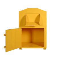 China Durable Clothing Donation Box Powder Coating Recycling Bin for sale