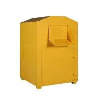 China Durable Clothing Donation Box Powder Coating Recycling Bin for sale
