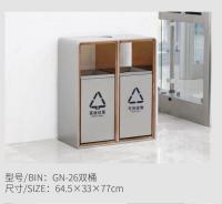 China Outdoor Garbage Recycle Bin Waste Management With Our 68 Liter Induction Type for sale