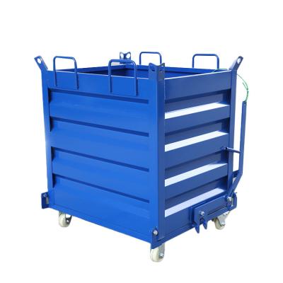 China Heavy Duty Forklift Crane Bin For 1000L/H Waste Bin Dumping for sale