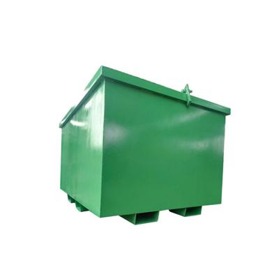 China 200Kg Skip Bins Outdoor Scrap Metal Waste Bin Construction Garbage Collection for sale