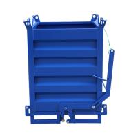China Heavy Duty Forklift Crane Attachment Waste Bin Container 1000L/H Dumping Capacity for sale