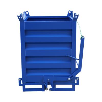China Heavy Duty Forklift Crane Attachment Waste Bin Container 1000L/H Dumping Capacity for sale