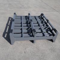 China Industrial Folding Steel Storage Cage Stackable Wire Mesh Pallet Cage 200kg Capacity for sale