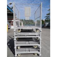 China Customized Steel Logistics Cage Fodable Turnover Cage Galvanized for sale