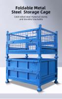 China Foldable Metal Steel Storage Cage Corrosion Resistant Industrial And Commercial Use for sale
