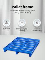 China Warehouse Wire Mesh Steel Pallet Stackable Heavy Duty Foldable Mesh Box Pallet for sale