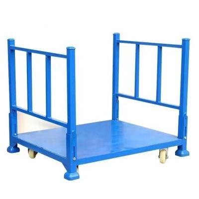China Steel Pallet Industrial Movable Warehouse Storage Rack Stackable Easy Handling Design for sale
