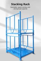 China Industrial Warehouse Stackable Steel Pallet Storage Racks Heavy Duty 1000 Liter Hour Waste Treatment for sale