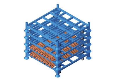 China Metal Fabrication Steel Cage Pallet Powder Coated Storage And Logistic Use for sale