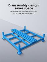 China Q235 Steel Metal Pallet Stacking Racks 1000mm 1200mm 1500mm 2000mm Height for sale