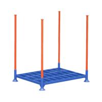 China Warehouse Tubular Pallet Stacking Racks Storage Logistic Use Steel Pallet Heavy Duty Welding for sale