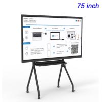 China 75 Inch 4K Ultra HD OPS PC Smart Interactive LCD Touch Screen with 20-Point Multi-Touch and 50,000 Hour Lifespan for sale