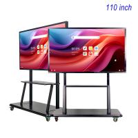 China 110-inch Dual System Smart Interactive Flat Panel with 3840×2160 Resolution and 20-Point Touch for sale