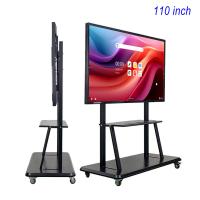 China 110-inch Dual System Smart Interactive Flat Panel with 3840×2160 Resolution and 20-Point Touch for sale