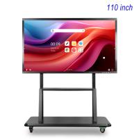 China 110-inch Dual System Smart Interactive Flat Panel with 3840×2160 Resolution and 20-Point Touch for sale