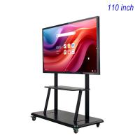 China 110-inch Dual System Smart Interactive Flat Panel with 3840×2160 Resolution and 20-Point Touch for sale