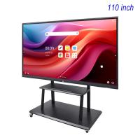 China 110-inch Dual System Smart Interactive Flat Panel with 3840×2160 Resolution and 20-Point Touch for sale
