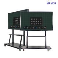 China 98-Inch 4K Interactive Whiteboard with 3840×2160 Resolution, 20-Point Touch and 300-350cd/m² Brightness for sale