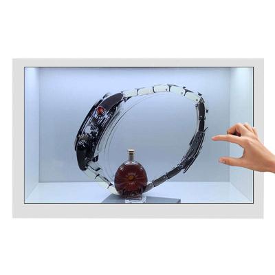 China Interactive Transparent LCD Display Panel 32-65 Inch with Android/Windows OS for Advertising for sale