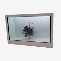 China 55 Inch 1080P Transparent LCD Display 350cd/m² Brightness Dual OS Touchscreen for sale