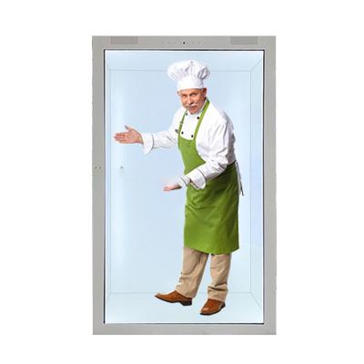 China 98-Inch Transparent LCD Hologram Display Cabinet with 3D Touch and Camera for Museum Exhibition for sale