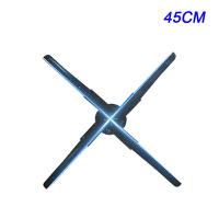 China Dustproof 45cm Smart WiFi 3D Hologram Projector Fan 175W for Airports Hotels for sale
