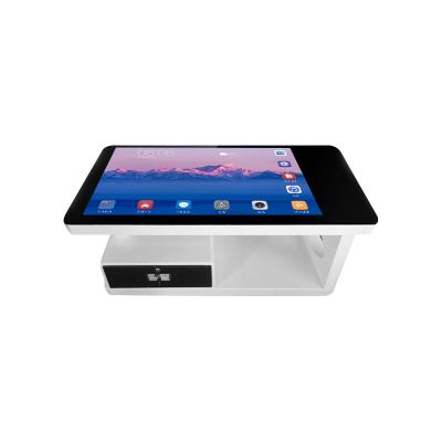 China 55 Inch Android Touch Screen Coffee Table with WiFi, 10-Point Multi-Touch and 350 cd/㎡ Brightness for Home and Business for sale
