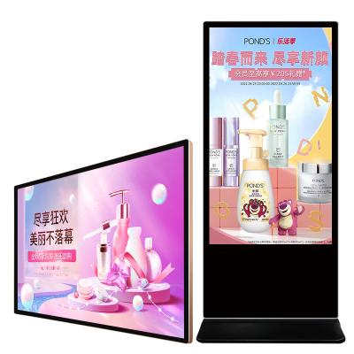 China ZXT Floor Standing Android Digital Signage Display - 65 Inch LCD Advertising Player with Video Capabilities for sale