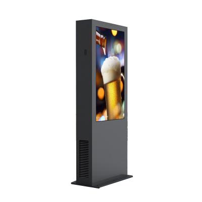 China 43 49 55 65 Inch 4K LCD Advertising Kiosk with Touch Screen and 8-Array Mic for Indoor Digital Signage for sale