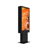 China 55 Inch Outdoor Touch Screen Kiosk with 10-Point Touch and IP66 Rating - 2000-2500cd/㎡ Brightness Digital Signage for sale