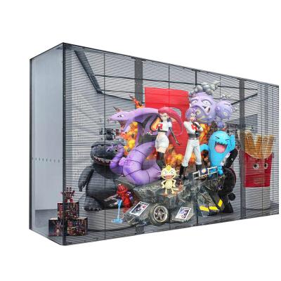 China 3mm Ultra-Thin Flexible Transparent LED Film Screen with 83% Light Transmittance and 3840Hz Refresh Rate for Glass Video Walls for sale
