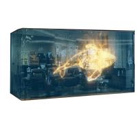 China P3.5 1920Hz LED Holographic Film Screen - 90% Transparency Flexible Display for Commercial & Architectural Applications for sale