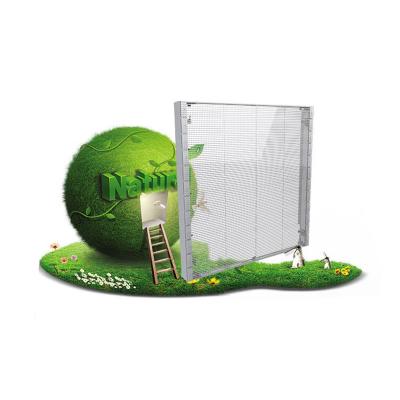 China Flexible LED Film Floor Standing Display - 85% Transparency Indoor Advertising Screen for Retail & Events for sale