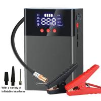 China 16000mAh Pocket Jumper Starter Car Jump Battery Booster With Flashlight / Air Compress for sale