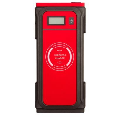 China Portable Jump Starter Power Pack With 15000mAh Battery LED Display Wireless Charging Protection System for sale