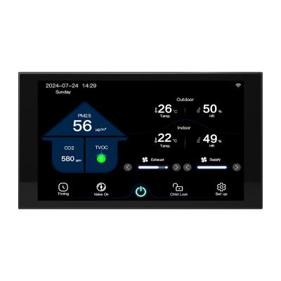 China Intelligent HRV/ERV Ventilation Controller With Touchscreen Remote App Control AC EC DC Fans Controller for sale