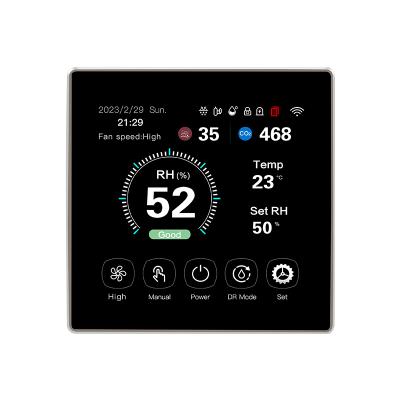 China Fresh Air Dehumidification Controller For HRV ERV System With PM2.5 CO2 Real Time Monitoring Used For AC EC DC Fans for sale
