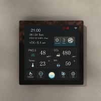 China 4 Inch Color Touchscreen Smart HVAC Controller With Real Time CO2 PM2.5 VOC Monitoring for sale