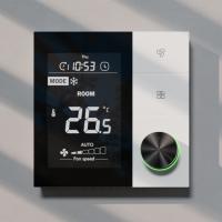China Knob Touch Button AC220V EC 0-10V 2/4 Pipes Fan Coil Unit FCU Thermostat for sale