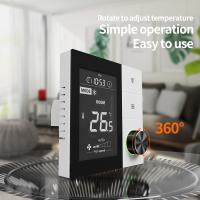 China Knob Touch Button AC220V EC 0-10V 2/4 Pipes Fan Coil Unit FCU Thermostat for sale