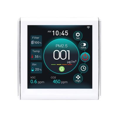 China App Controlled Smart HVAC Controller With CO2 PM2.5 Monitoring WiFi System for sale
