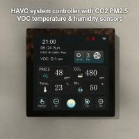 China Smart Fresh Air Ventilation Controller with Real Time CO₂ PM2.5 VOC Display WiFi Remote Access Weekly Programmable Schedule for sale