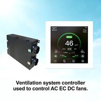China Air Exchange Management Smart HVAC Controller With 4 Inch Touchscreen Display Fresh Air Ventilation System for sale